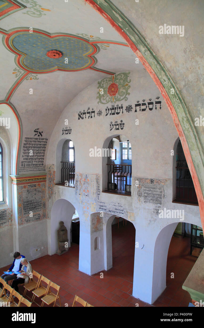Czech Republic, Trebic, Jewish Quarter, Rear Synagogue, interior Stock ...