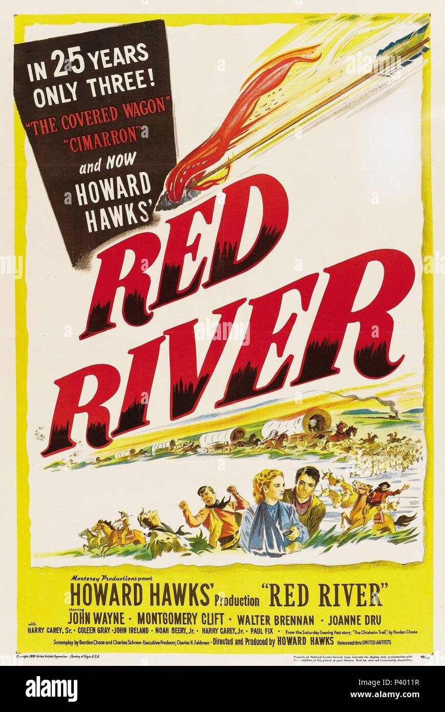 Red river film poster hi-res stock photography and images - Alamy