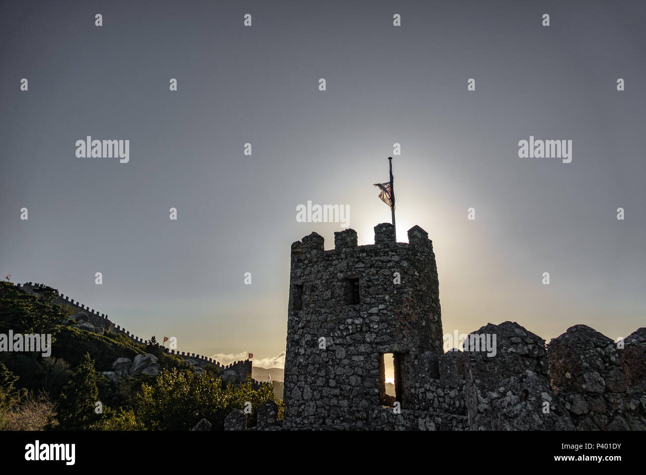 Castle wall and Merlon Stock Photo - Alamy