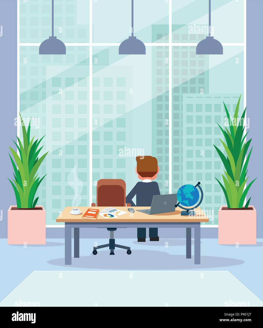 Person looking to city Stock Vector Images - Alamy