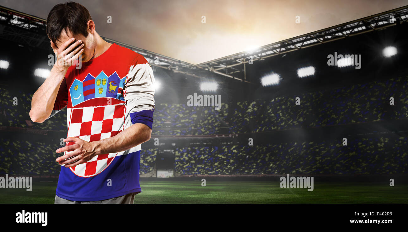 sad Croatia player Stock Photo - Alamy