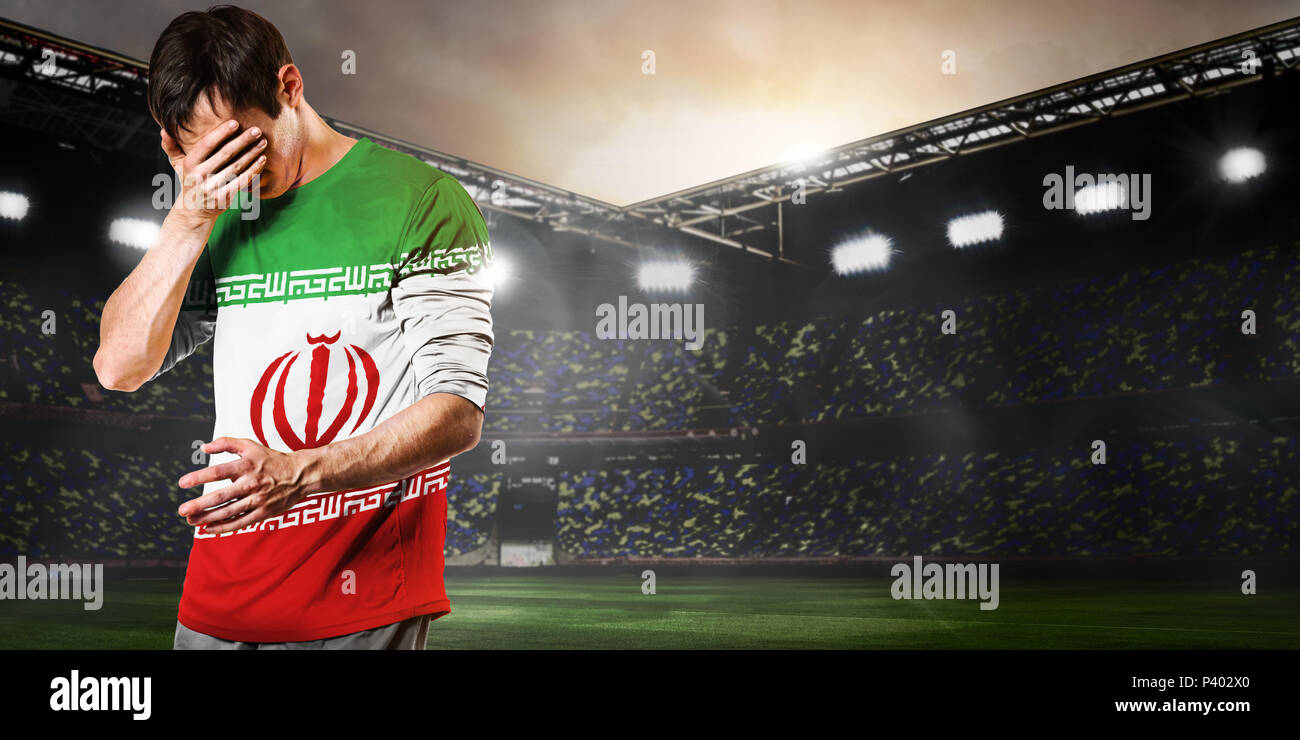 sad Iran player Stock Photo - Alamy