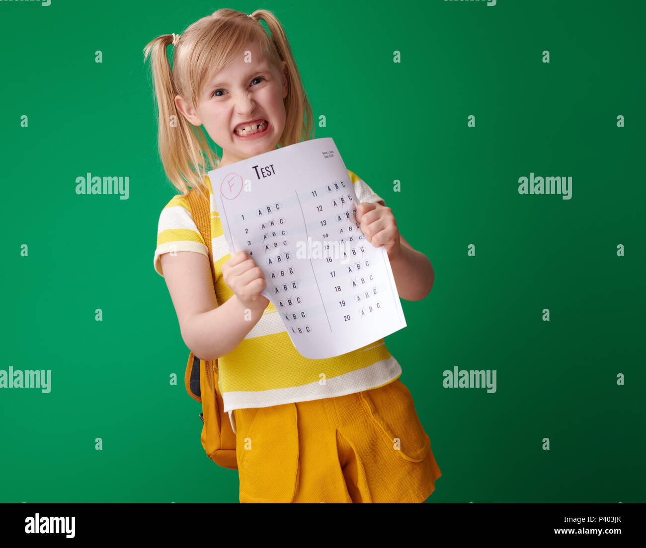 Annoyed schoolgirl hi-res stock photography and images - Alamy
