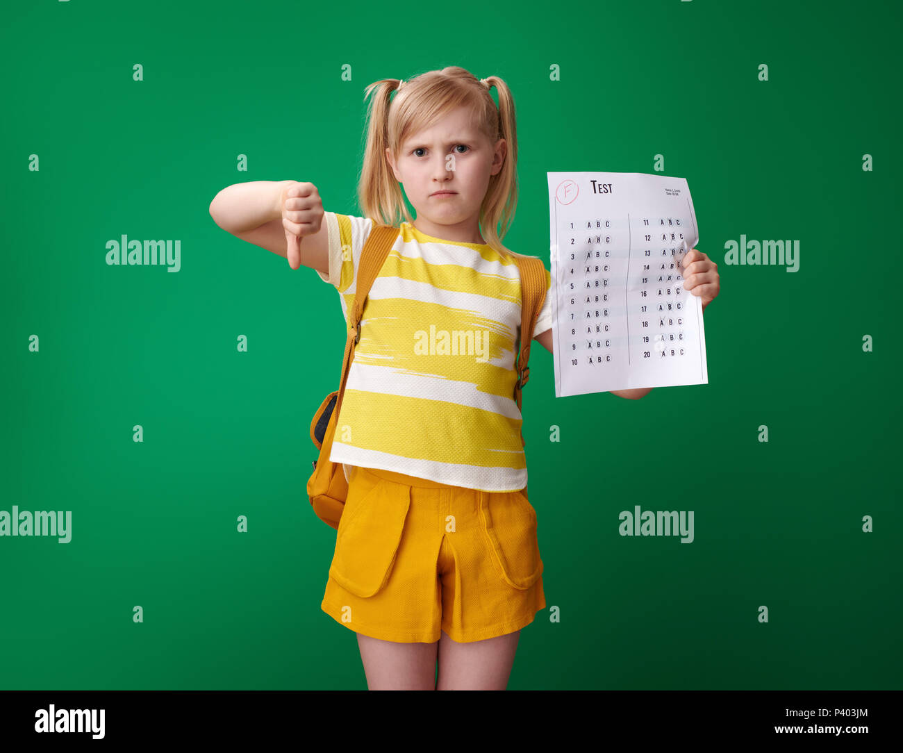 Girl Getting Bad Grades