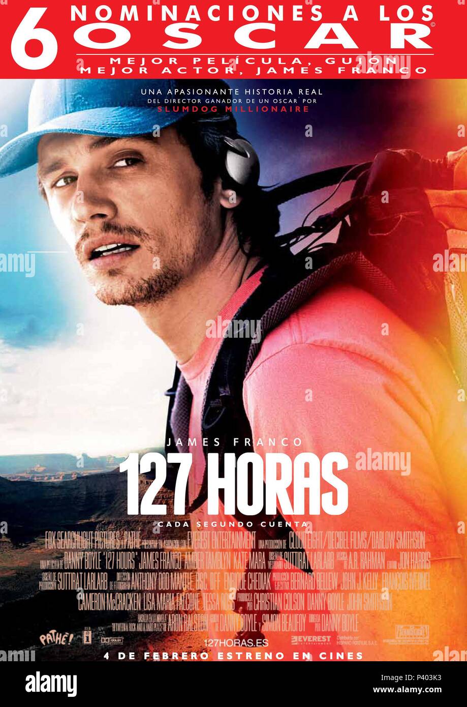 Original Film Title: 127 HOURS. English Title: 127 HOURS. Film Director: DANNY BOYLE. Year: 2010 ...