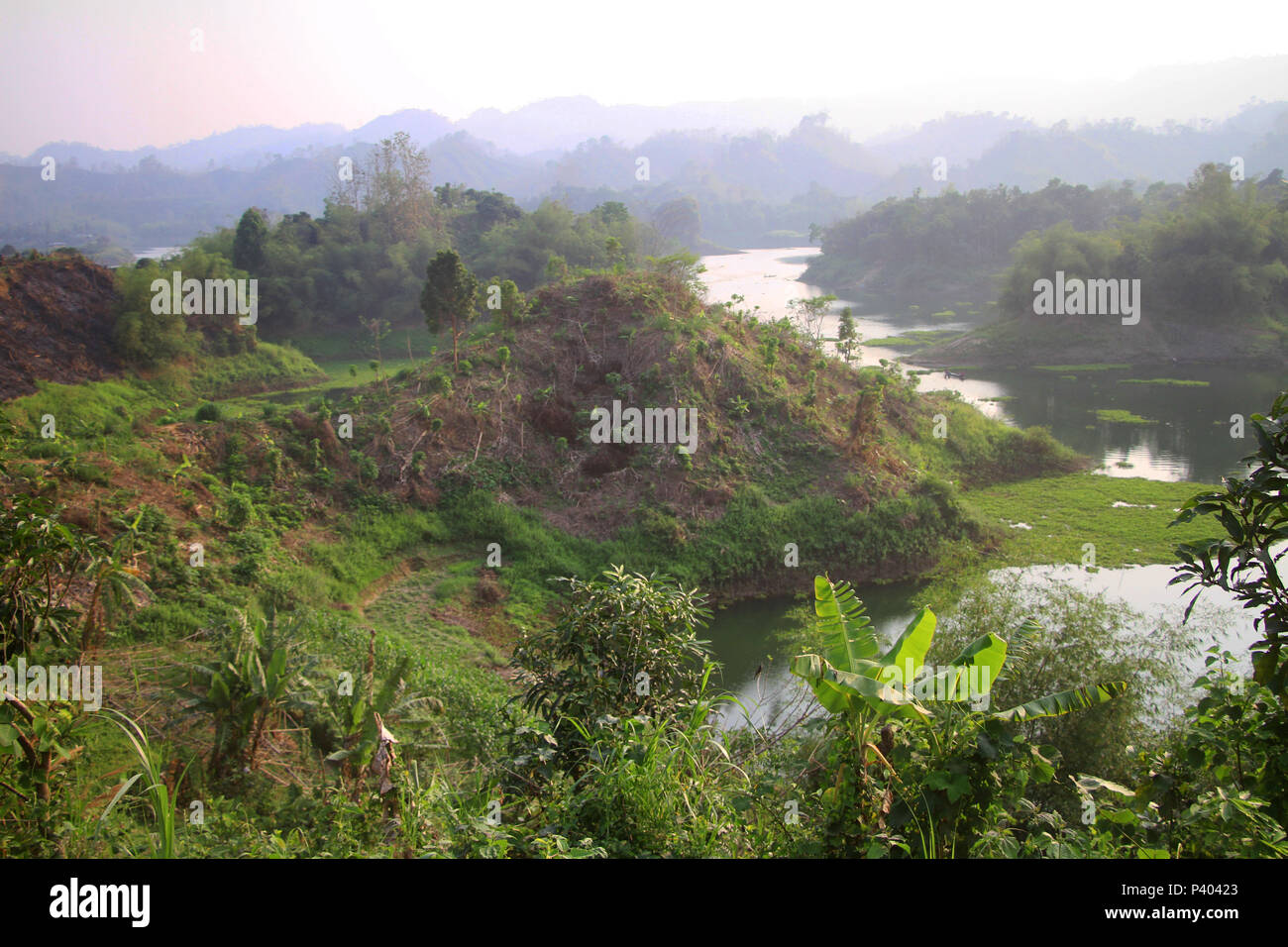 Beautiful Kaptai lake in Rangamati, Bangladesh. Kaptai lake is the ...