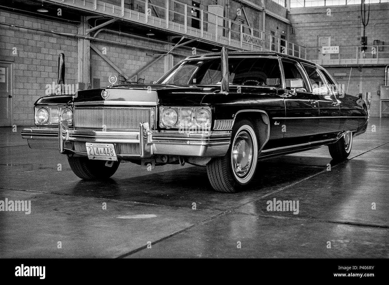 FORT SMITH, AR, USA - AUGUST 10, 1975 -- The Cadillac presidential ...