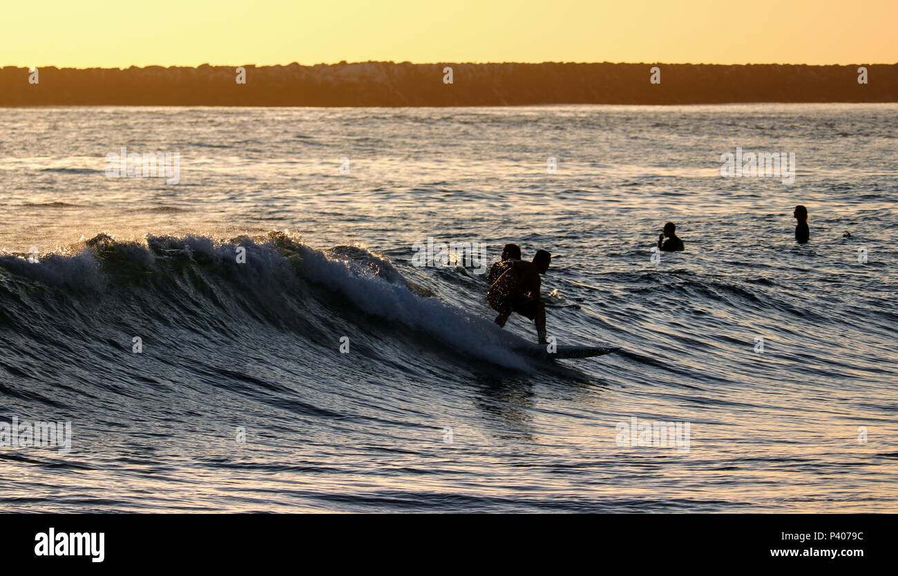 Surfer california sunset hi-res stock photography and images - Alamy