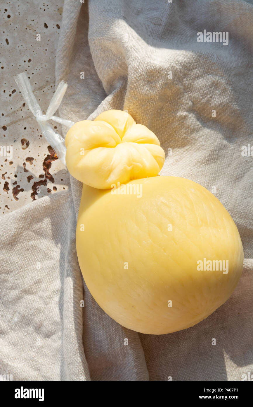 Fresh South Italian traditional cow or cow and sheep semi-soft cheese ...