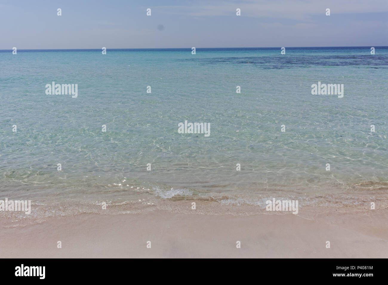 Turquoise light blue sea water, best beach for summer vacation, sea ...