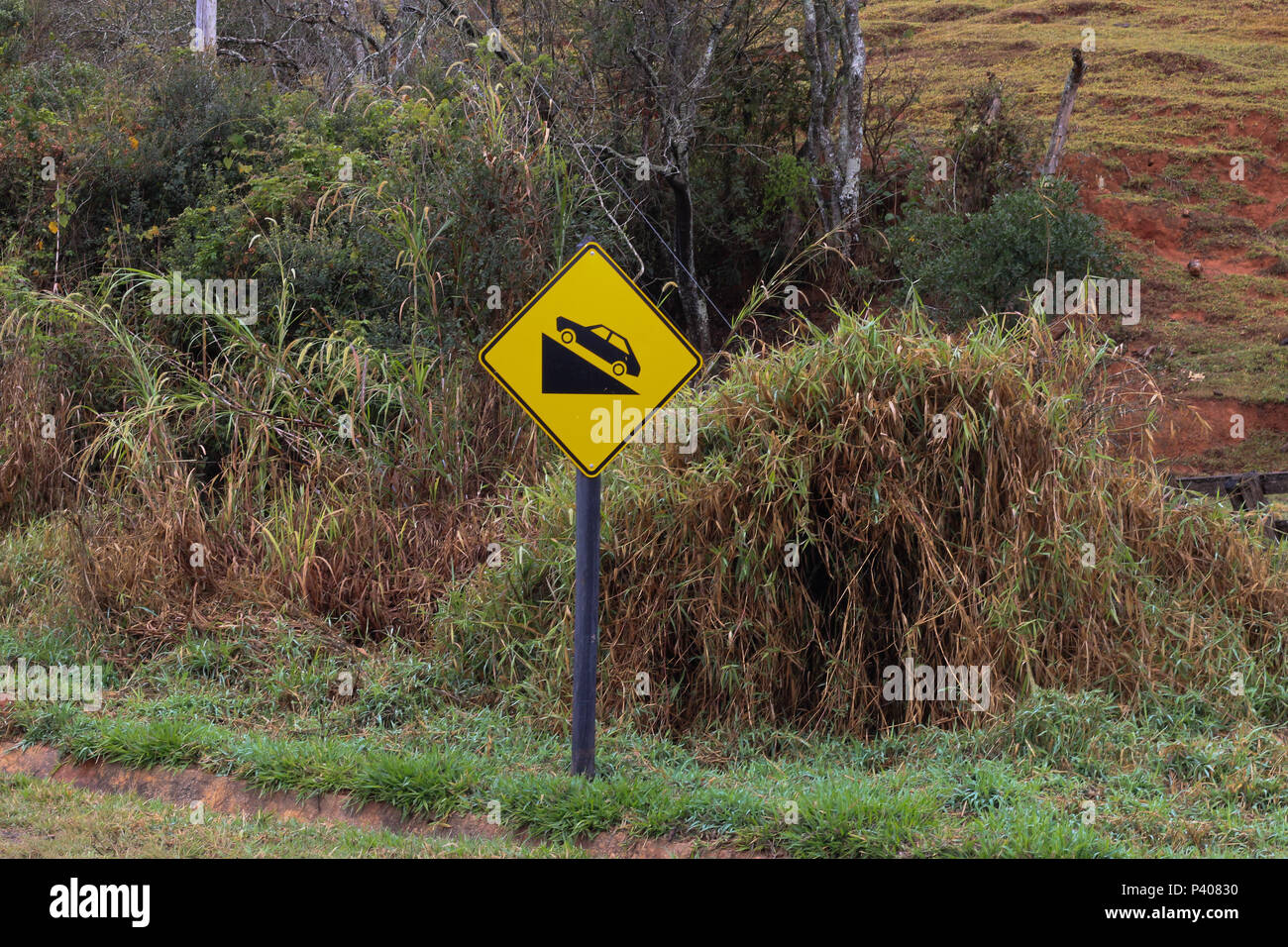 Placa de aclive acentuado Stock Photo - Alamy