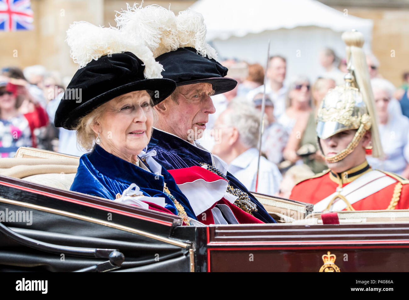 Windsor Castle, UK. 18 June 2018 - His Royal Highness Prince Edward and ...