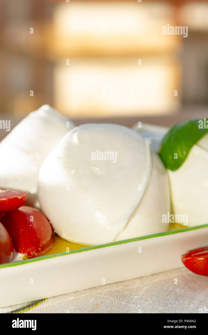 Fresh soft Italian white cheese mozzarella buffalo, original from ...