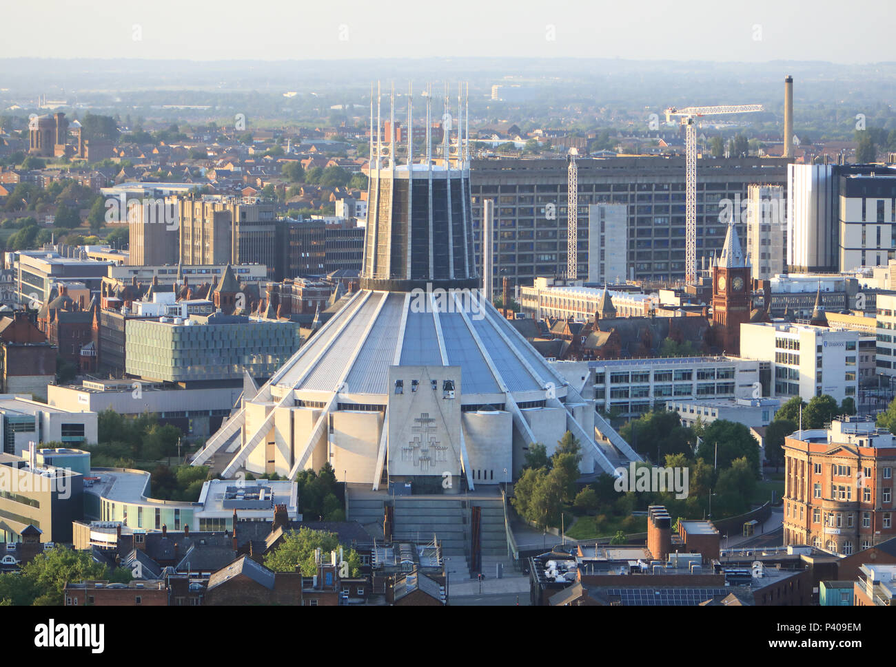 The modern Roman Catholic Metropolitan Cathedral of Christ the King, in ...
