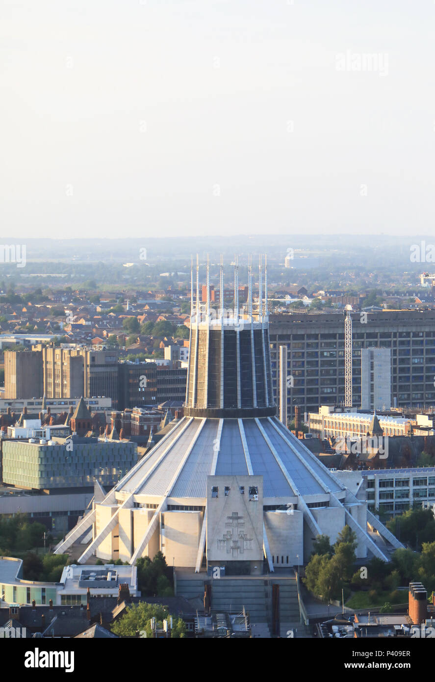 The modern Roman Catholic Metropolitan Cathedral of Christ the King, in ...