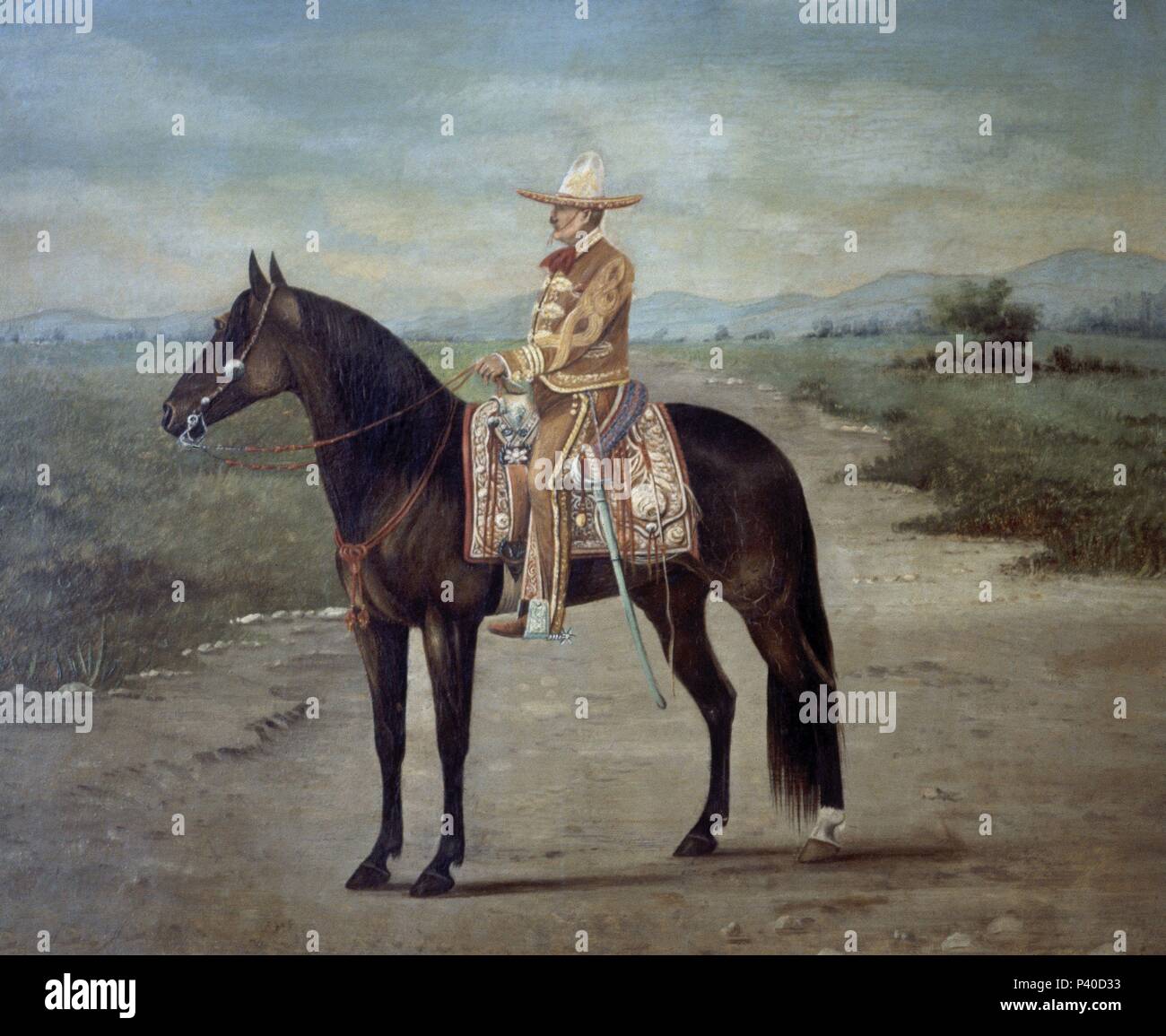 CHARRO A CABALLO - SIGLO XX. Author: Ernesto Icaza Sánchez (1866-1935 ...
