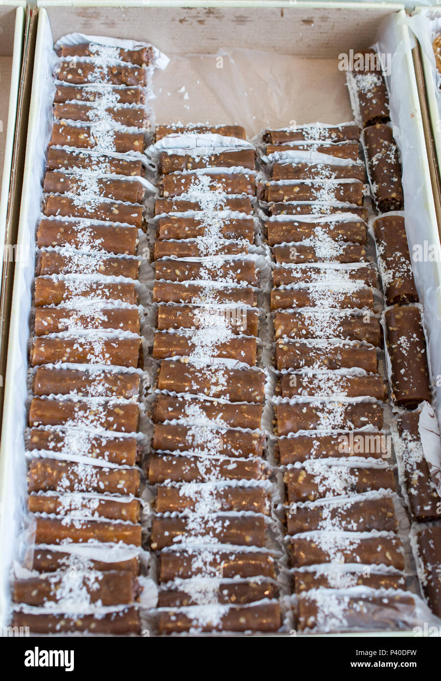 Turkish style fruit dried pulp as snack food Stock Photo - Alamy