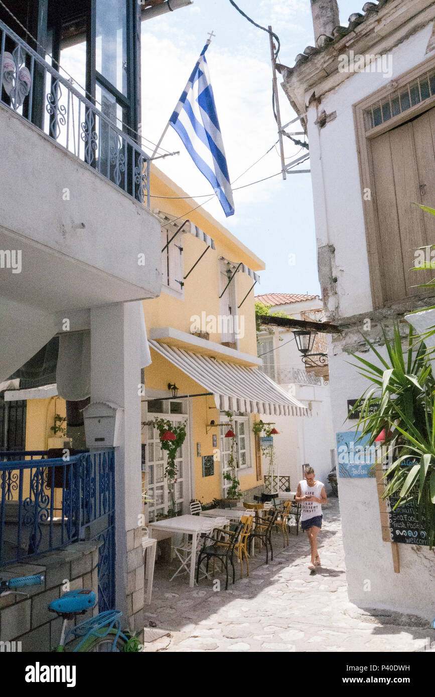 Skiathos Town Tourist Area High Resolution Stock Photography and Images ...