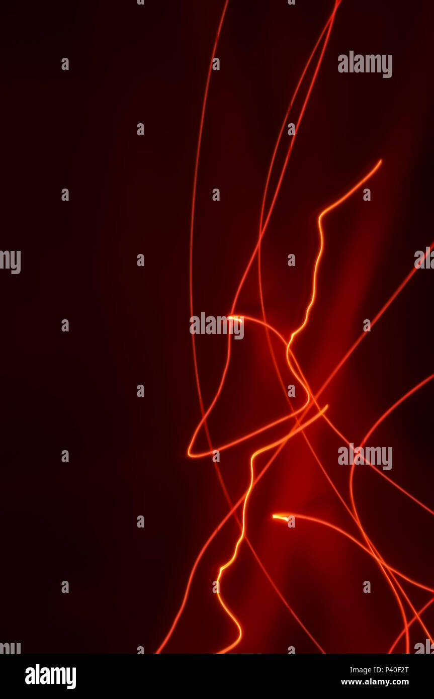 Red and yellow light streaks abstract pattern texture for design ...