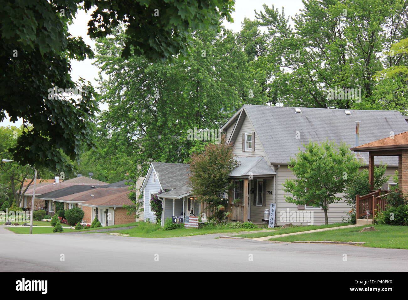 I & M Canal scenery at historic Lemont, Illinois Stock Photo - Alamy