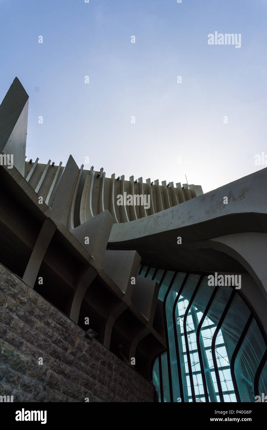 Side view of the modern St Paul's Cathedral in Harissa, Lebanon Stock ...