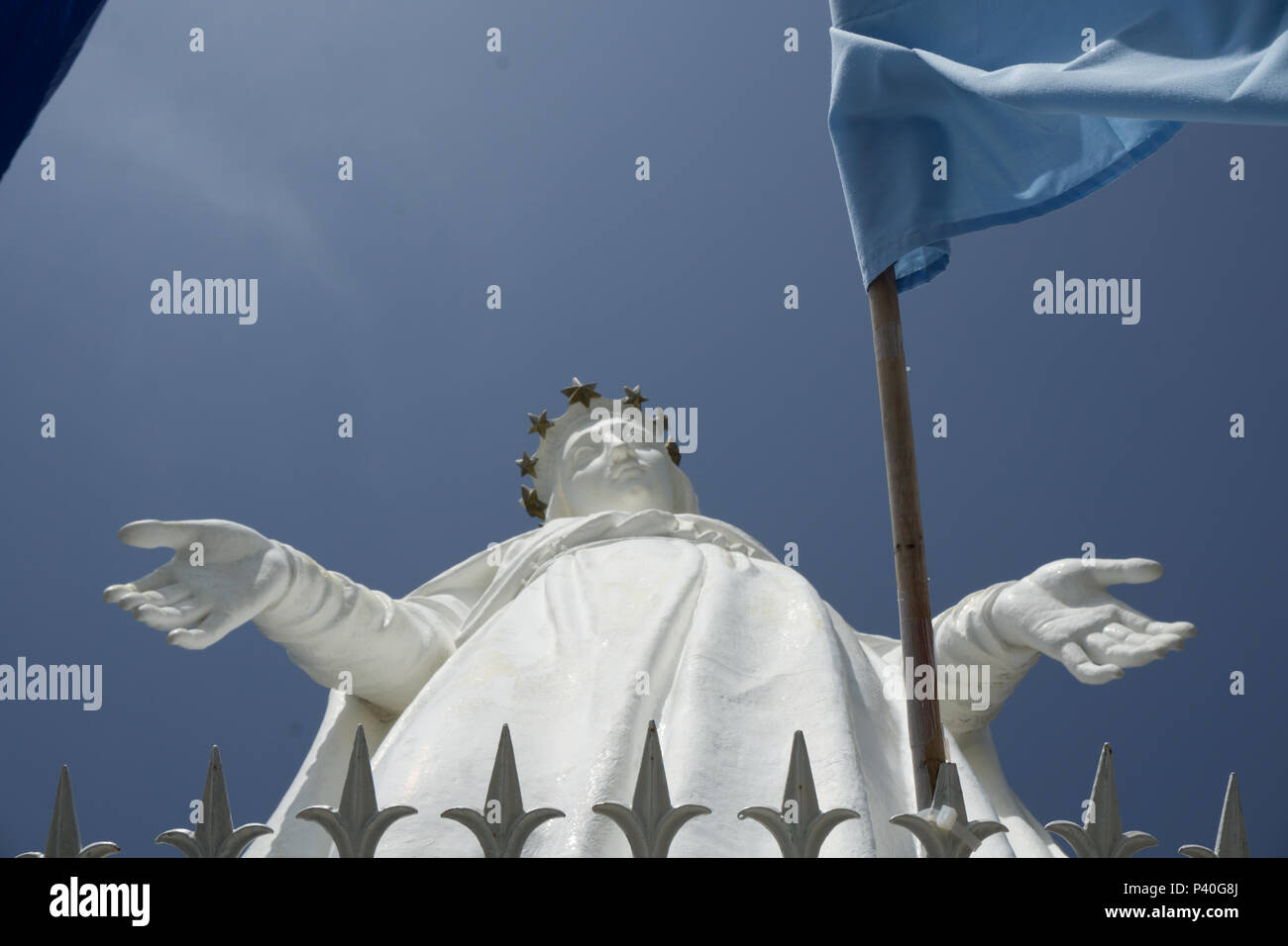 Statue of Virgin Mary in Harissa Stock Photo - Alamy