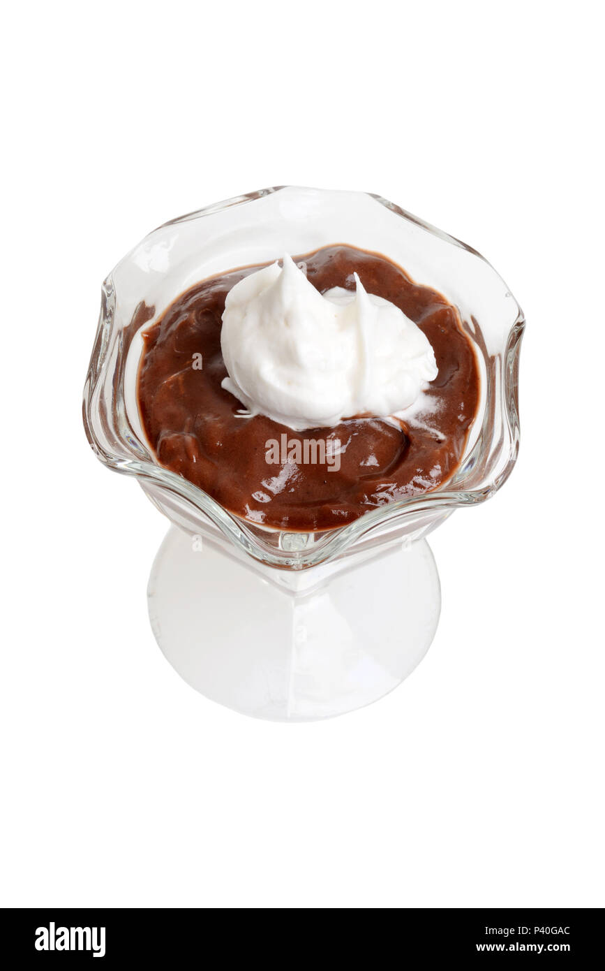 Top view pudding whipped Cut Out Stock Images & Pictures - Alamy