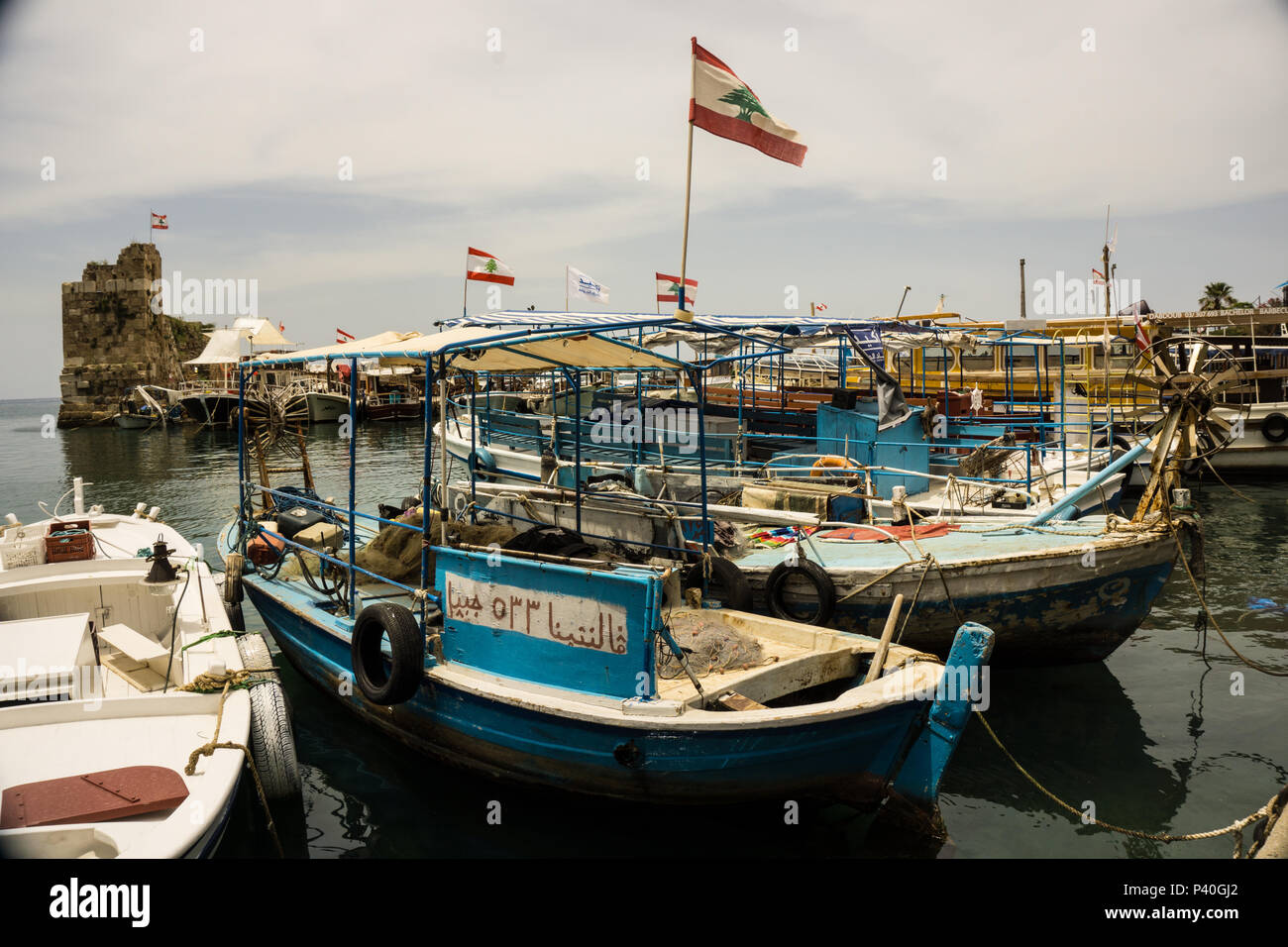 Ancient Port of Byblos (Lebanon Stock Photo - Alamy