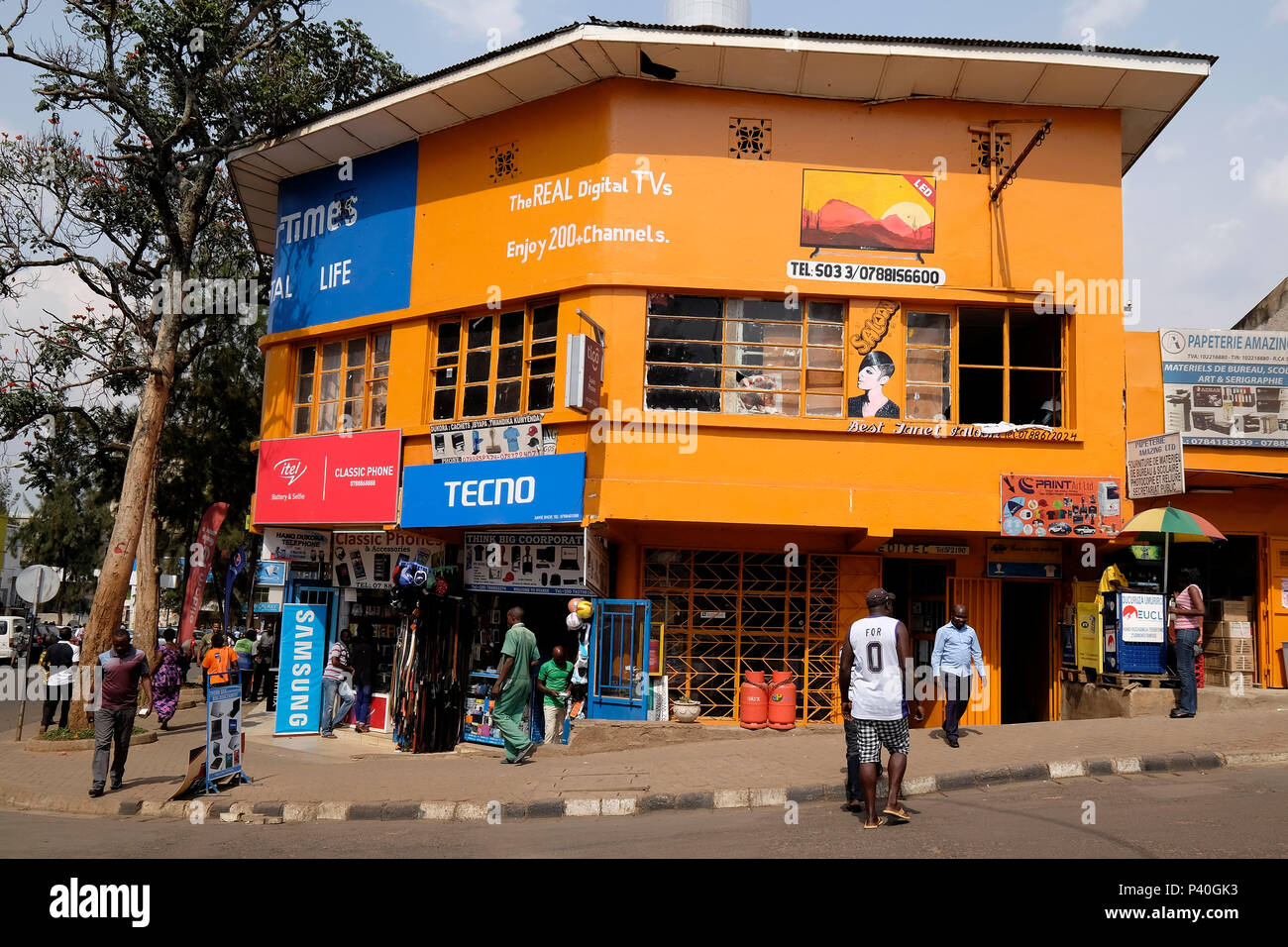 Rwanda, Kigali, centre town Stock Photo - Alamy