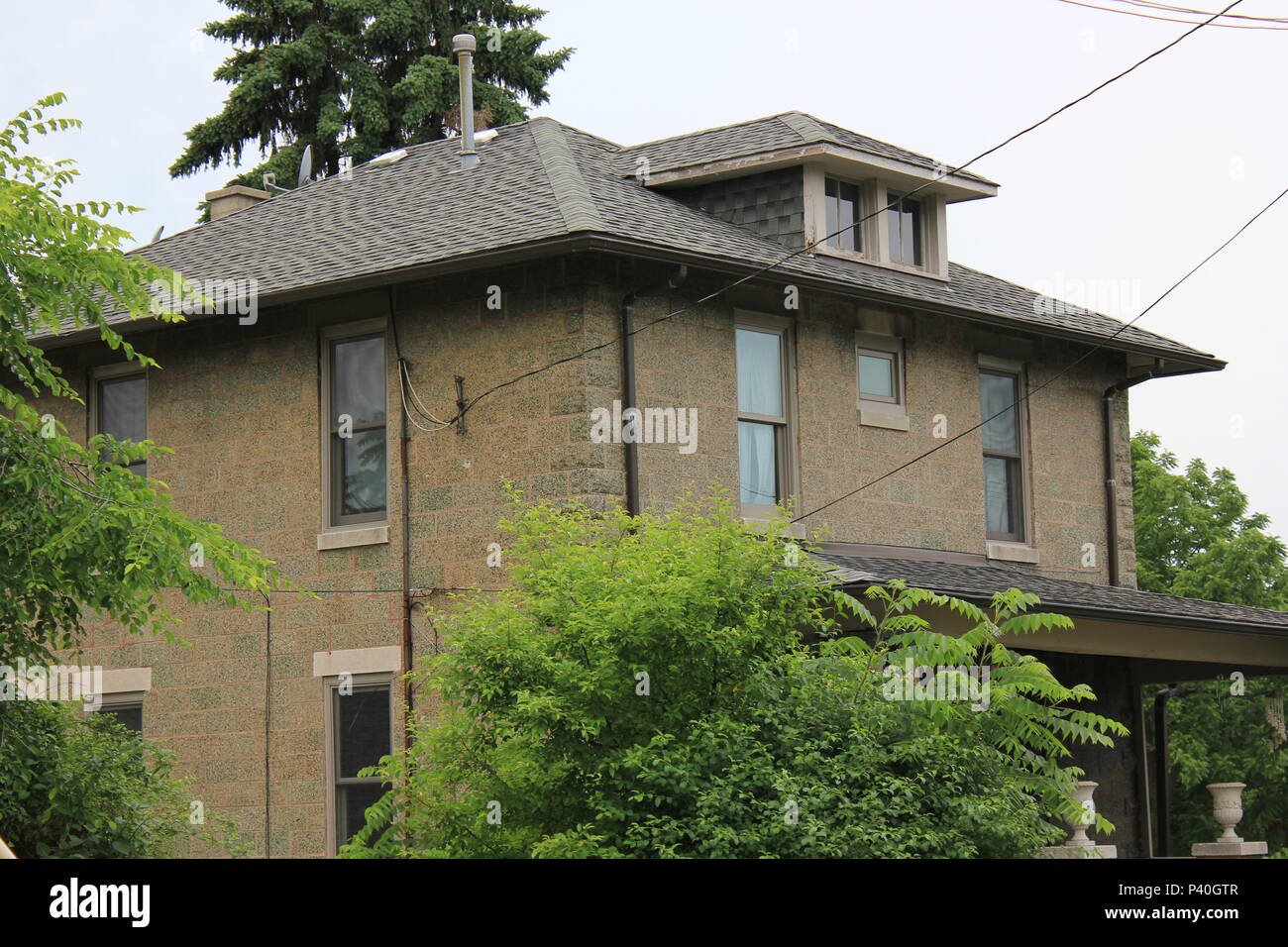 I & M Canal scenery at historic Lemont, Illinois Stock Photo - Alamy