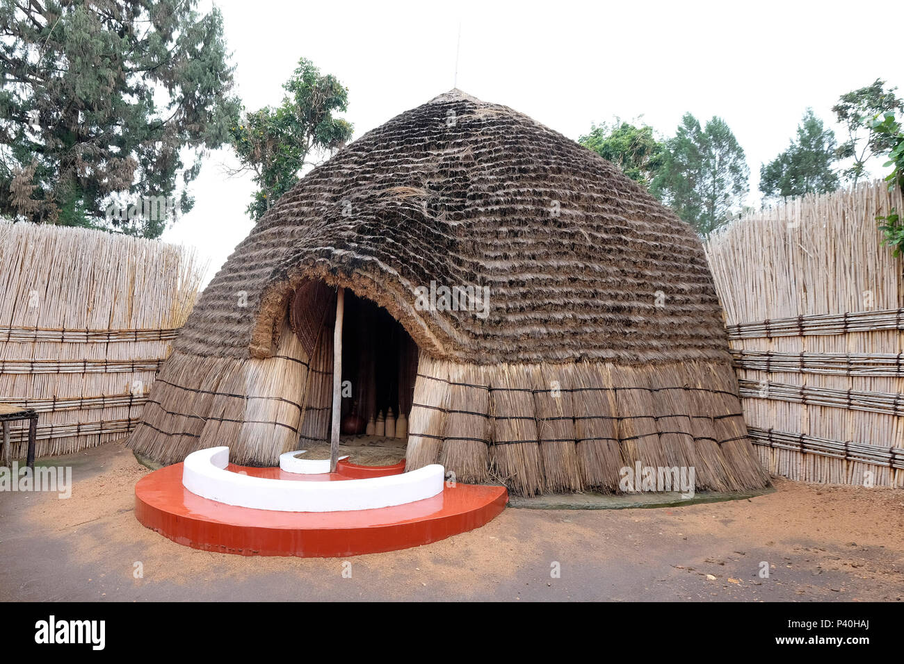 Rwanda, Nyanza, Palace of King Mutara III Rudahigwa (Rukari Stock Photo ...
