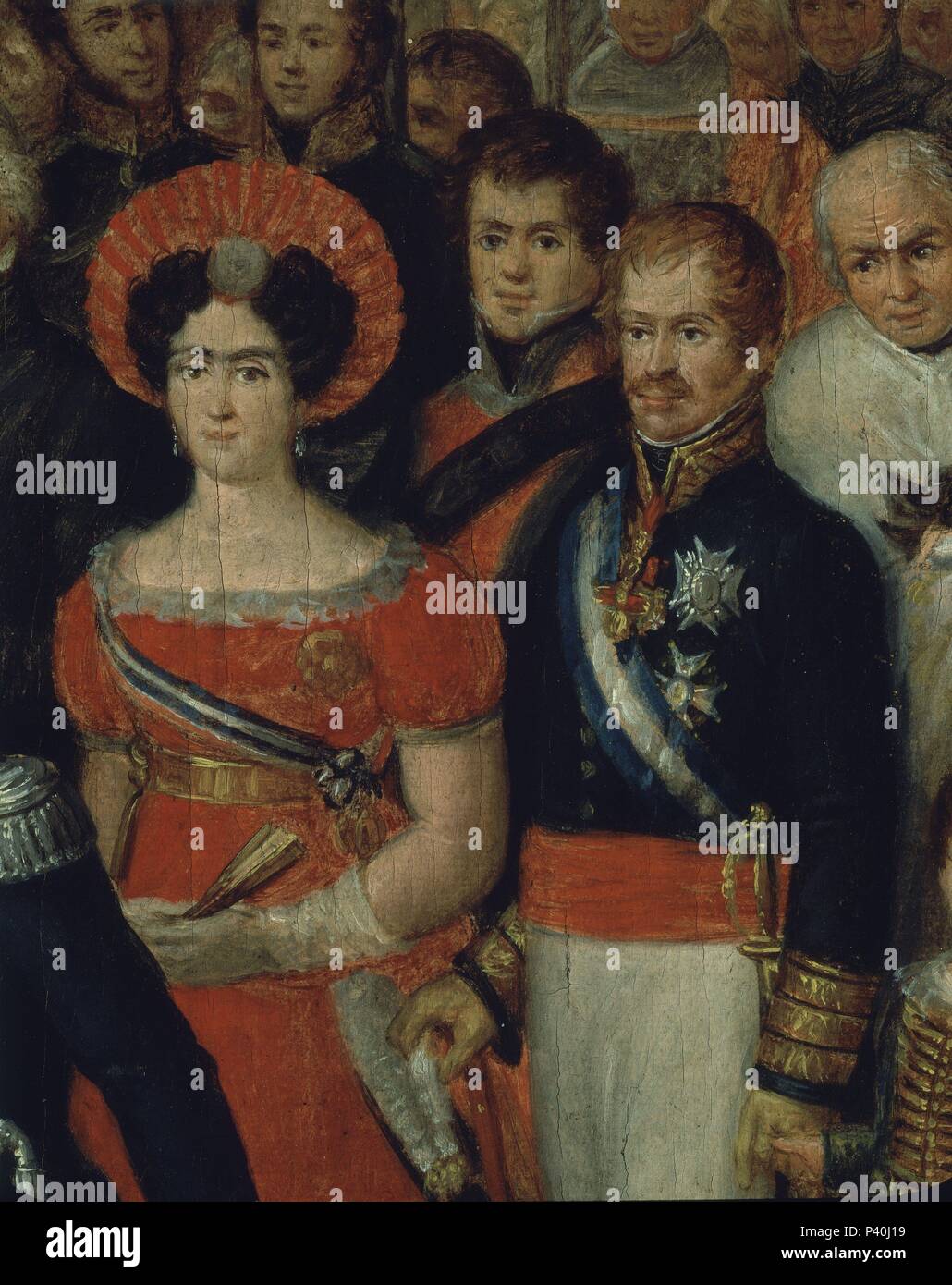 DESEMBARCO DE FERNANDO VII EN EL PUERTO DE SANTA MARIA - DETALLE DE ...