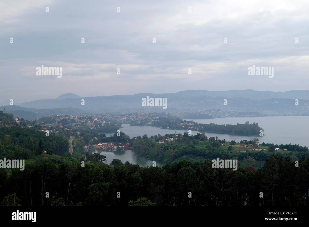 Rwanda, Cyangugu, Bukavu view (Congo Stock Photo - Alamy