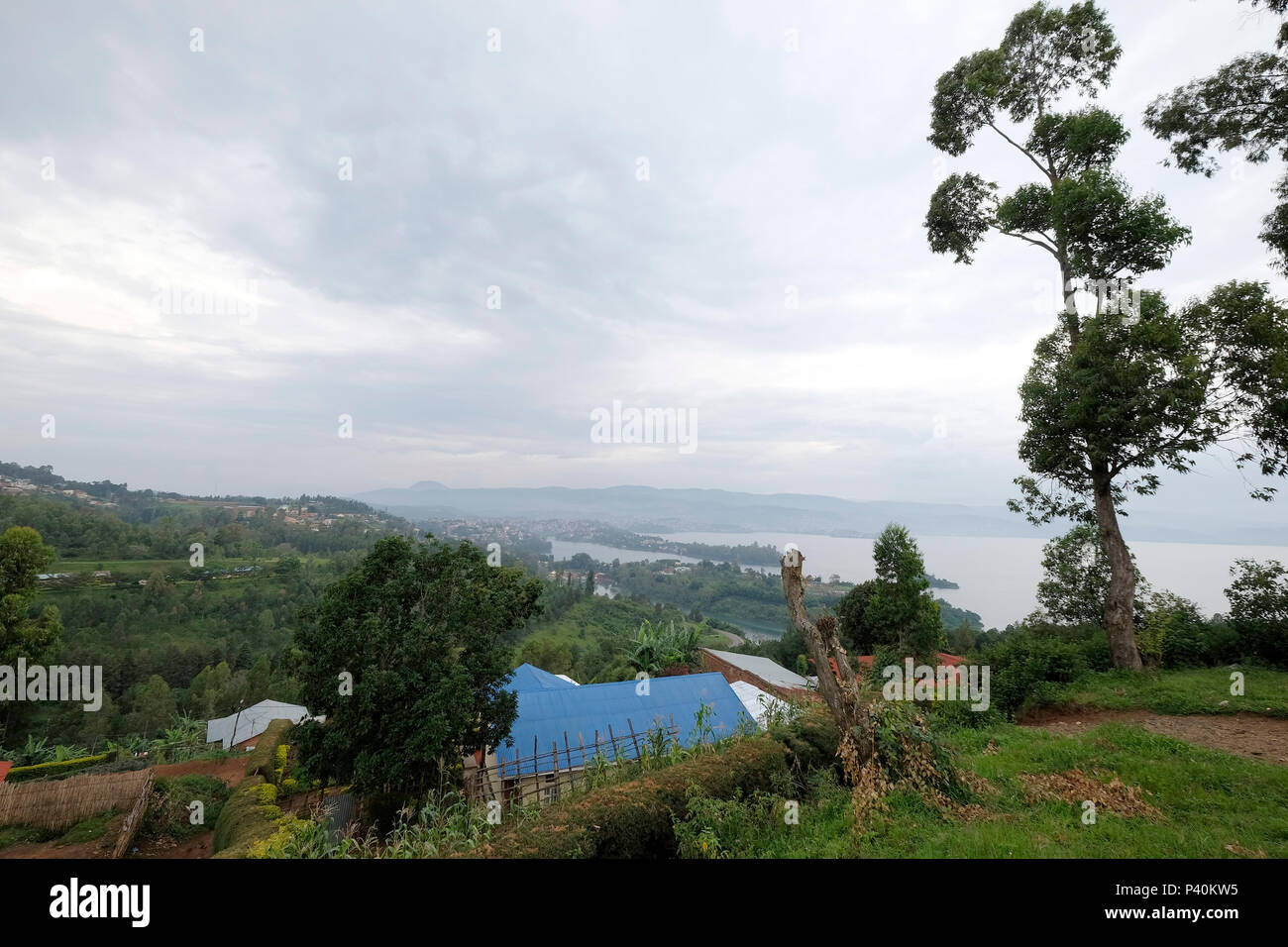 Rwanda, Cyangugu, Bukavu view (Congo Stock Photo - Alamy