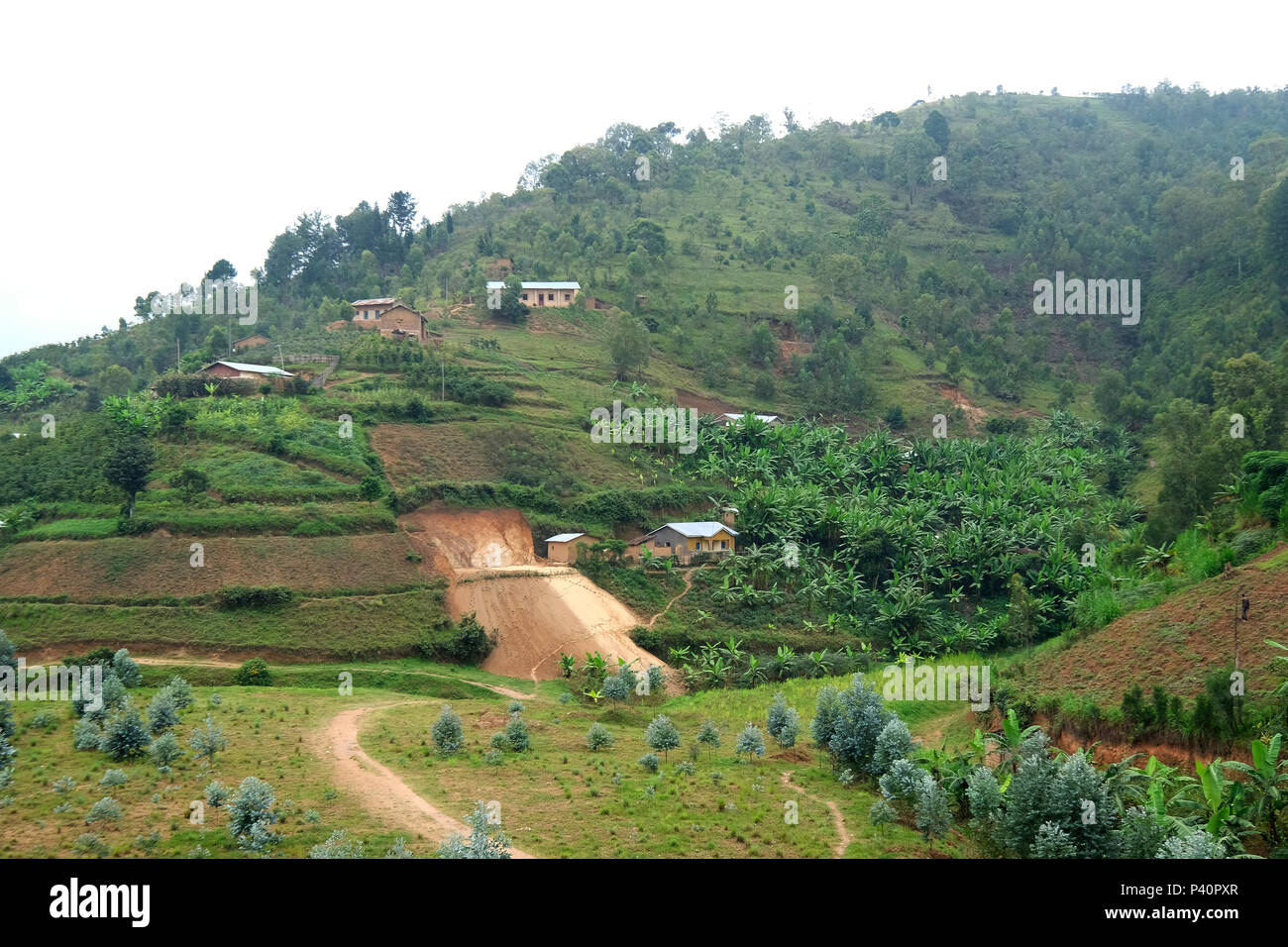 Rwanda, surrounding of Cyangugu, landscape Stock Photo - Alamy