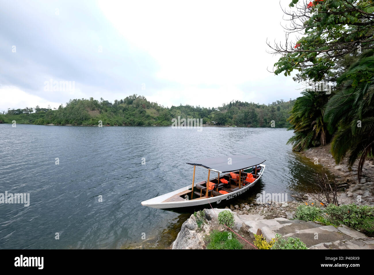 Rwanda, Kibuye, Kivu lake Stock Photo - Alamy