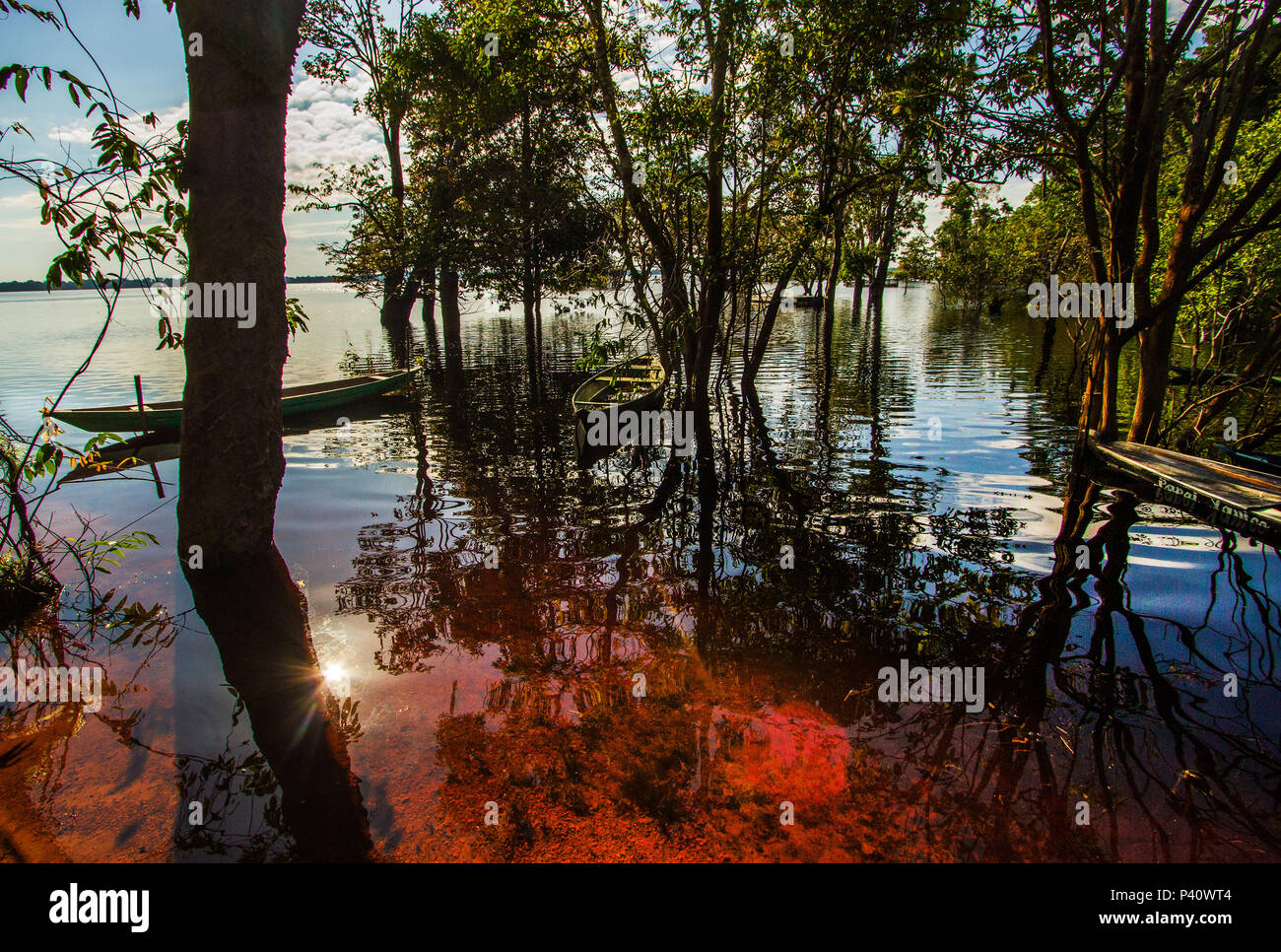 Novo Airão AM Rio Rio Negro Canos no Rio Negro Comunidade Comunidade ...