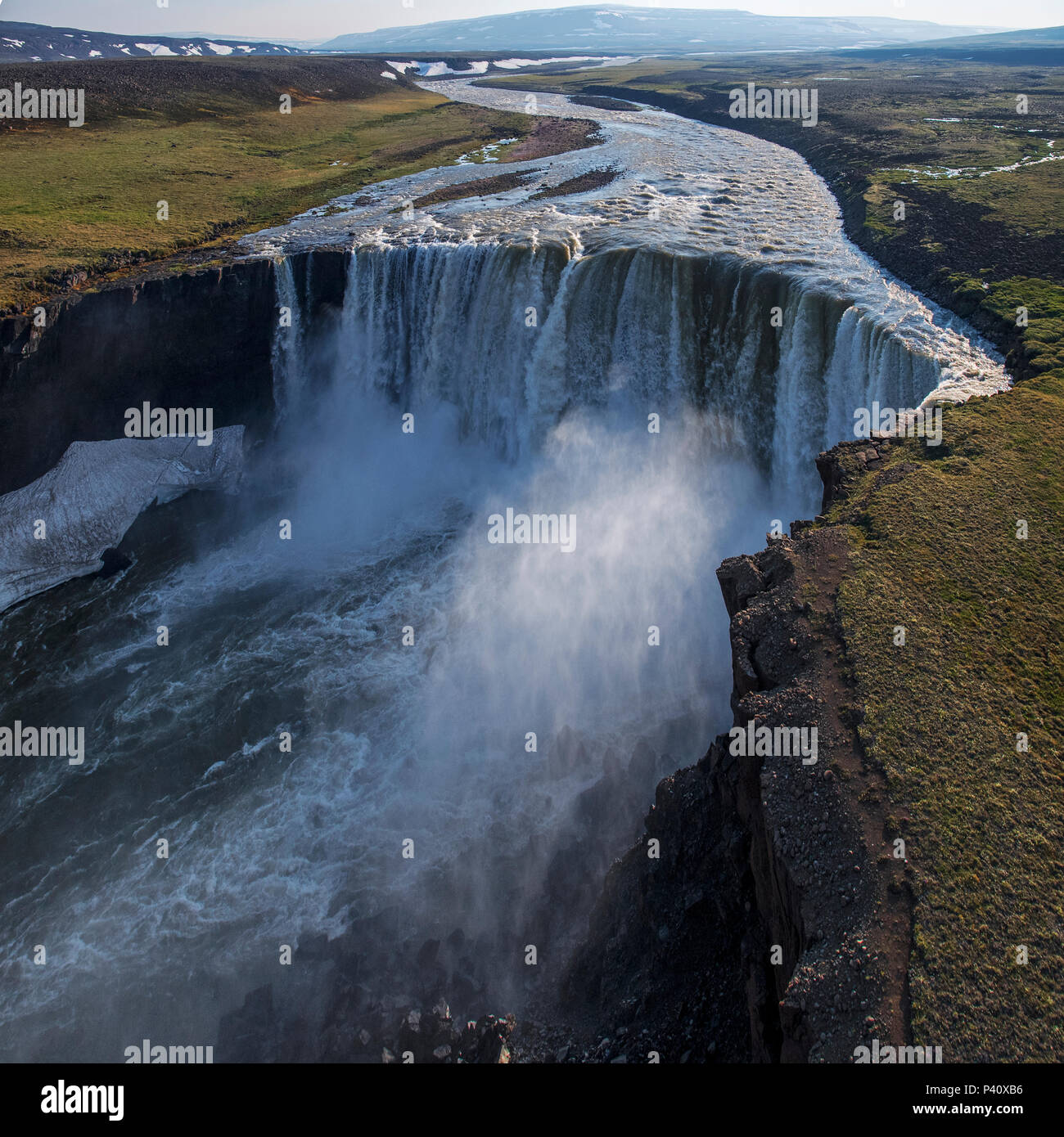 Waterfall in plateau, Putoransky State Nature Reserve, Putorana Plateau ...