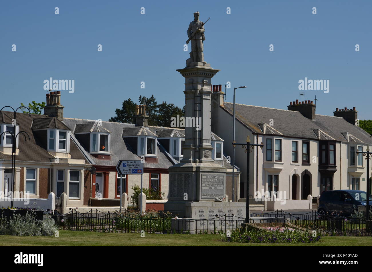 Saltcoats War Memorial. In memory of the men of Saltcoats who ...