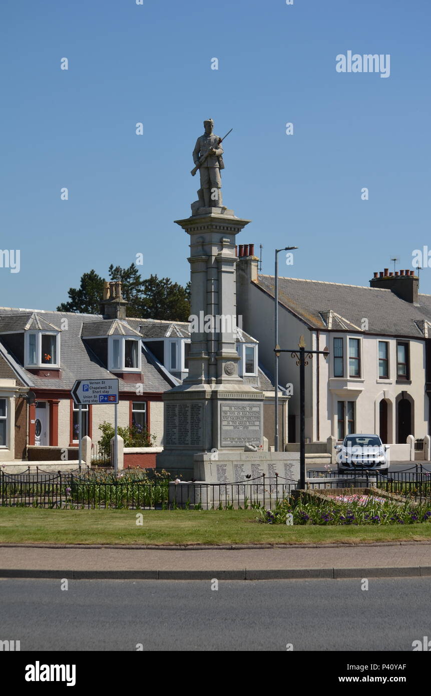 Saltcoats War Memorial. In memory of the men of Saltcoats who ...