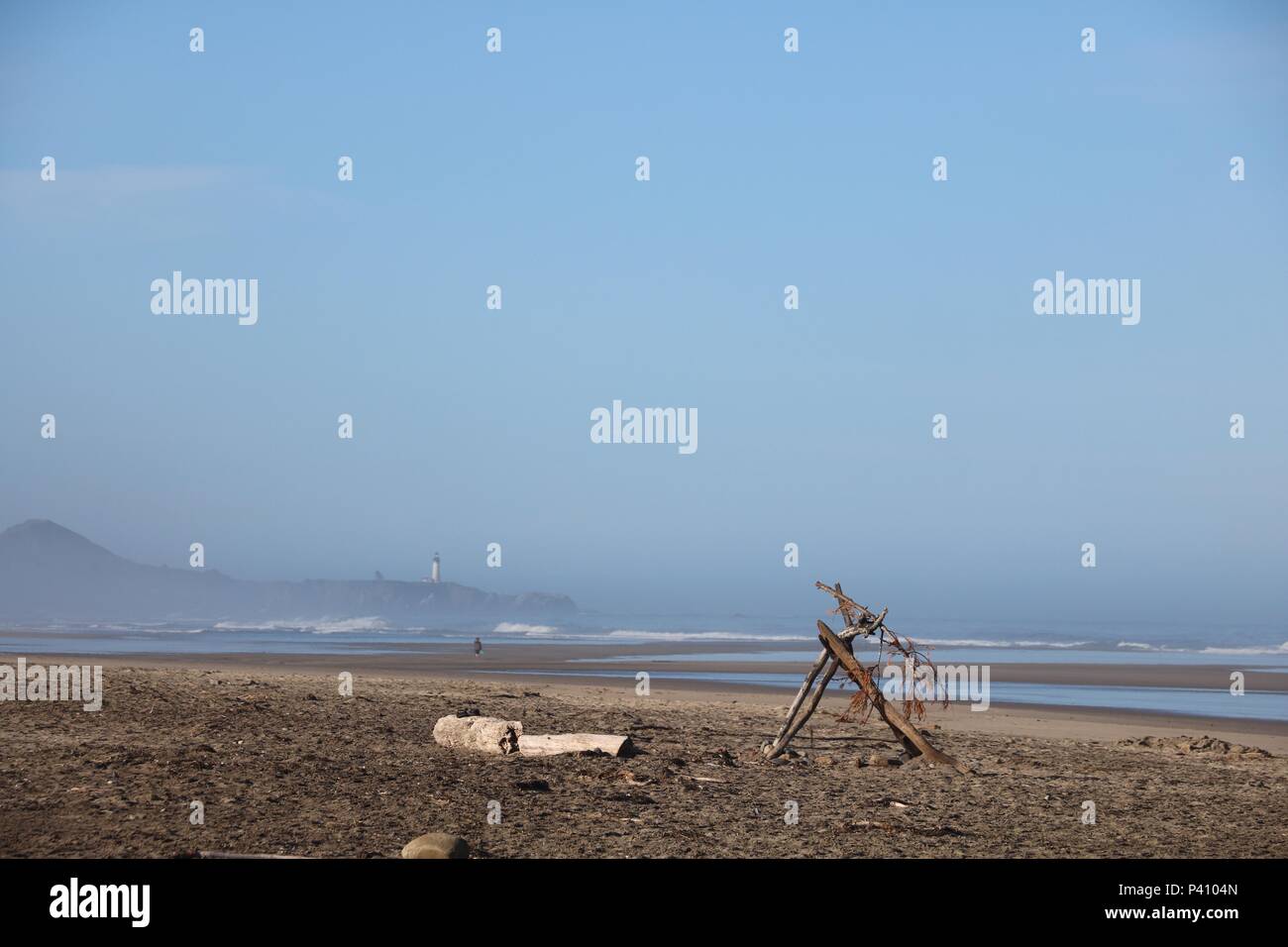 Oregon beach lighthouse Stock Photo - Alamy