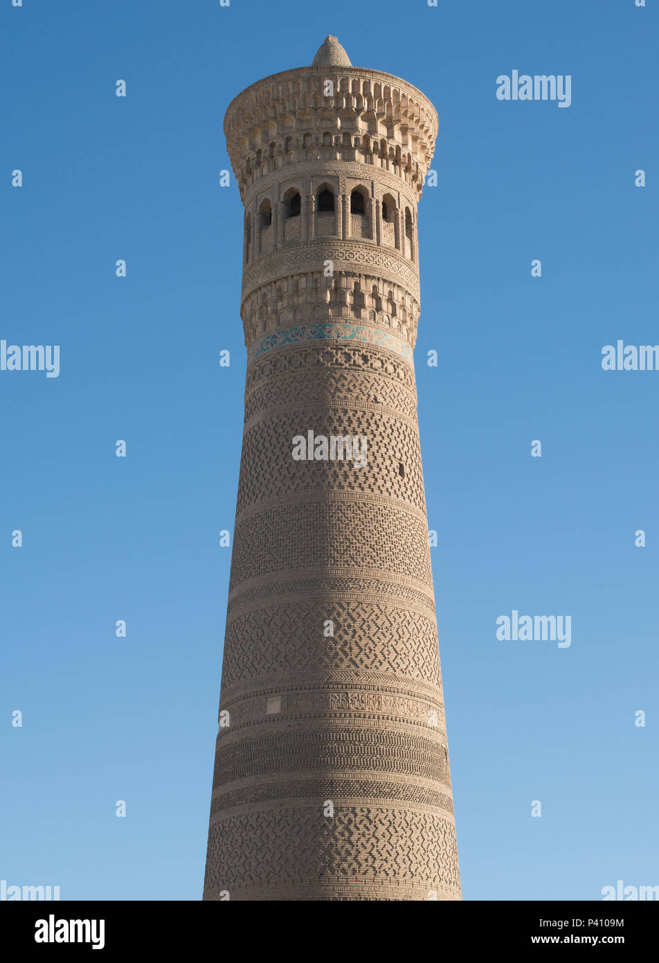 High oval tower of bricks, ancient Asian buildings. the details of the ...