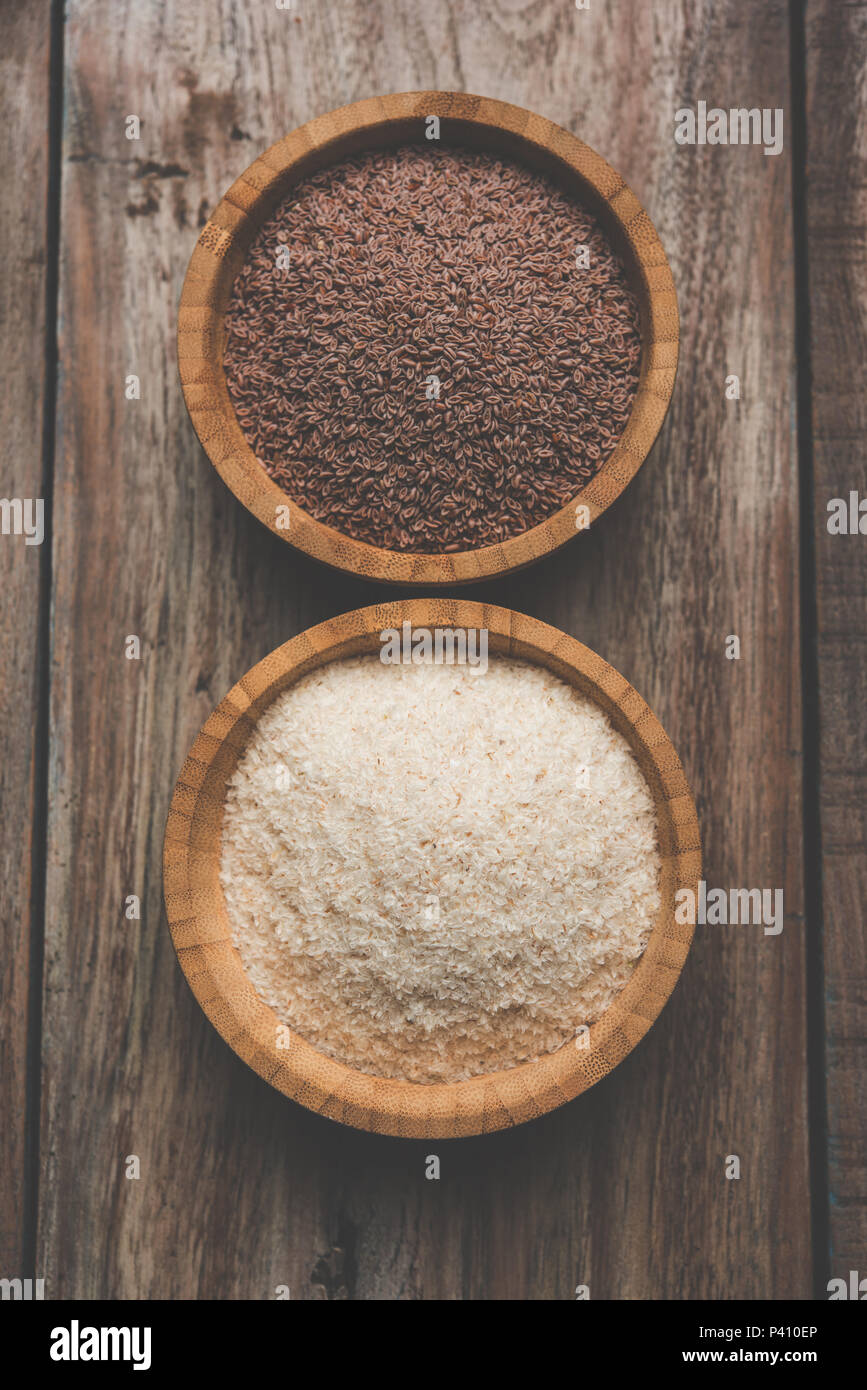 Psyllium husk or isabgol which is fiber derived from the seeds of ...