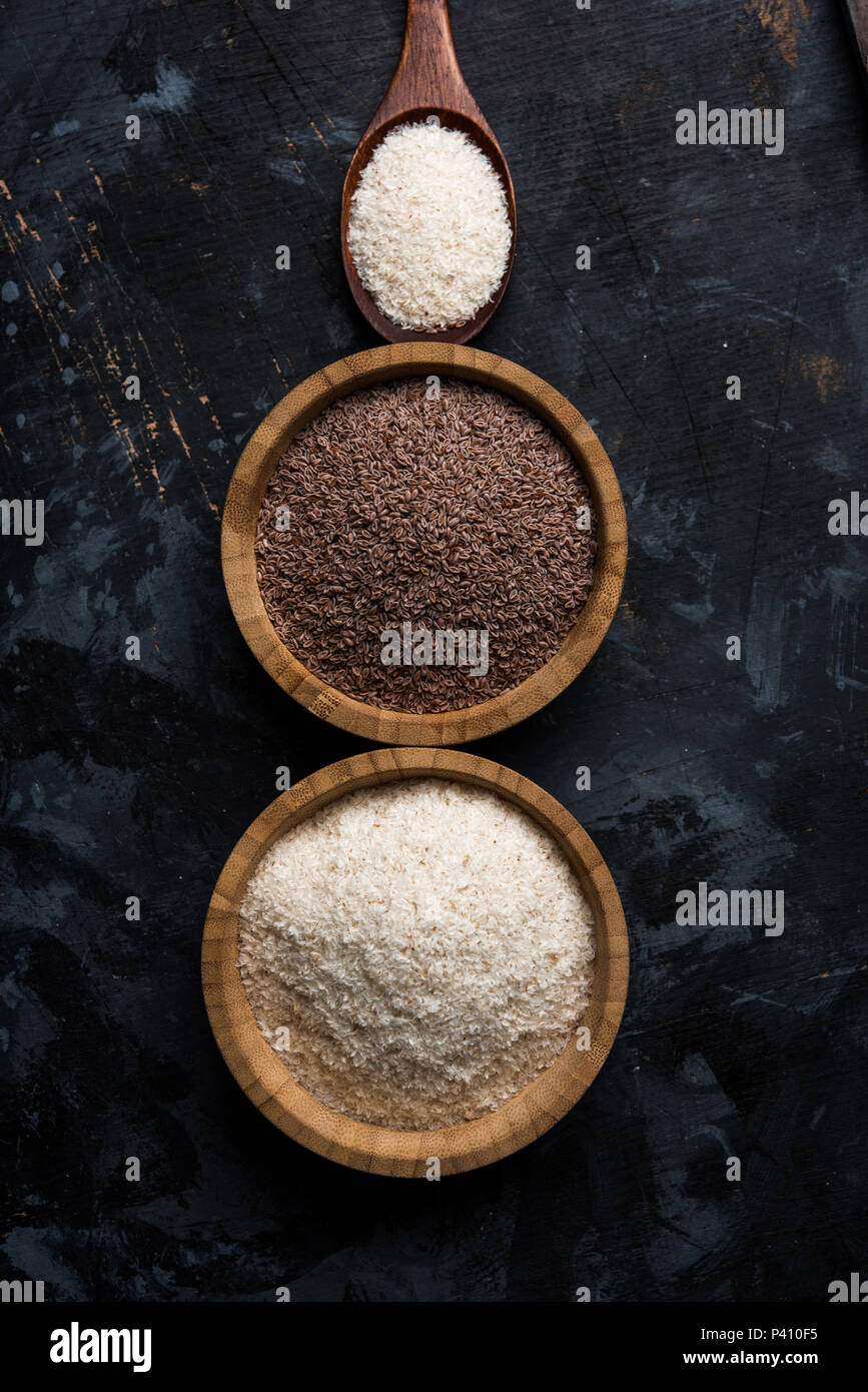 Psyllium husk or isabgol which is fiber derived from the seeds of ...