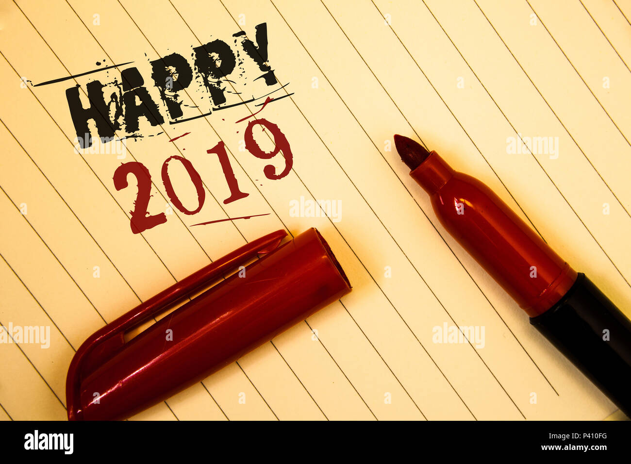 Happy new year 2019 created hi-res stock photography and images - Alamy