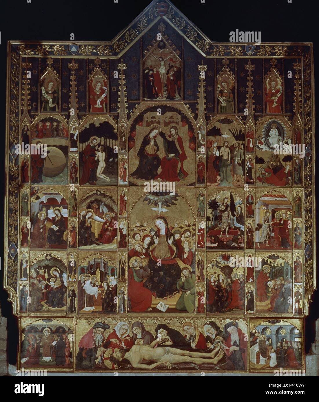 RETABLO DEL SANTO ESPIRITU PINTADO HACIA 1394 - GOTICO CATALAN. Author ...