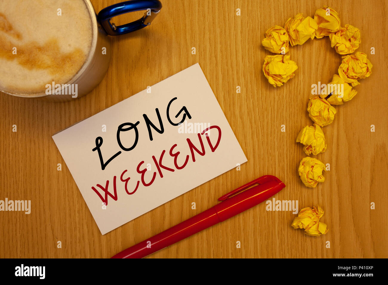 Words writing texts Long Weekend. Business concept for Short vacation ...