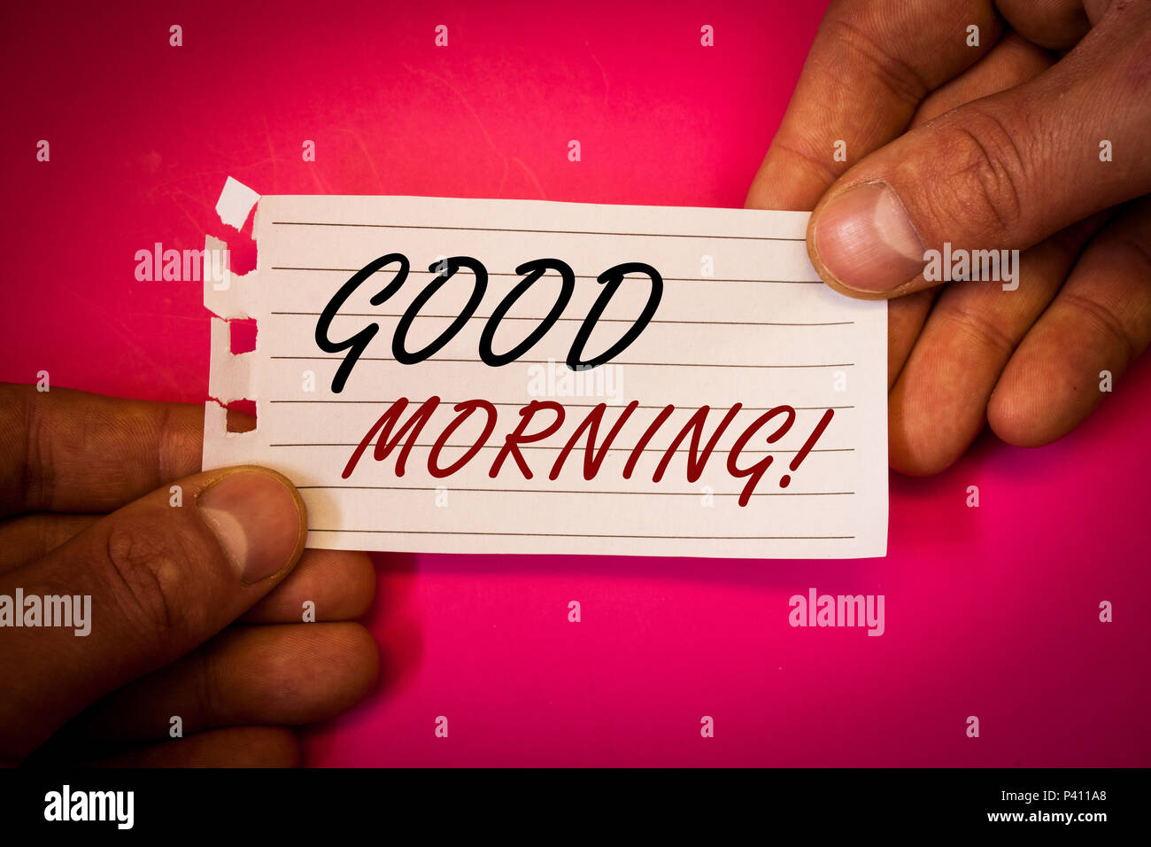 Wordss writing textss Good Morning Motivational Call. Business concept ...