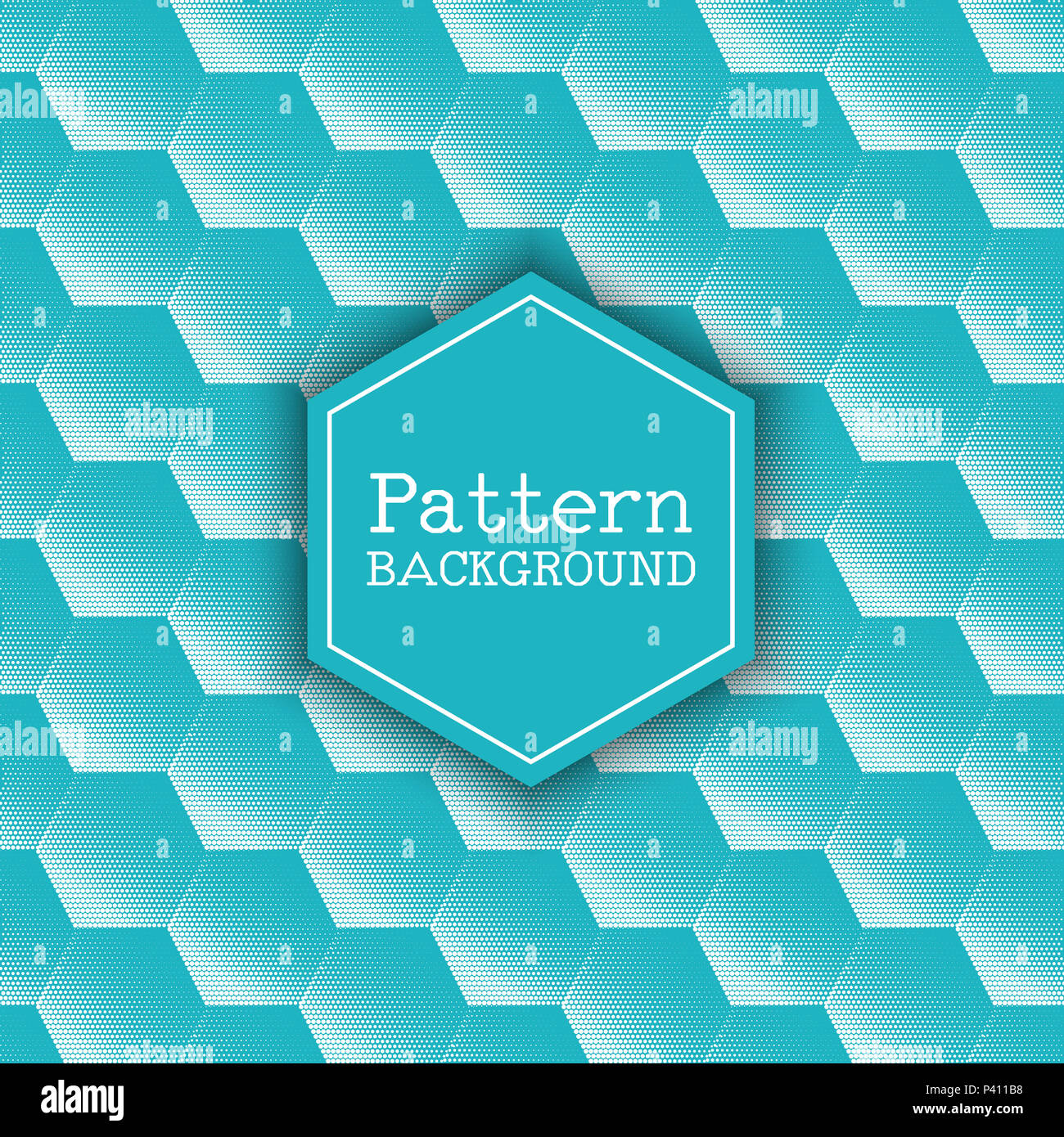 Hexagon pattern background with halftone dots Stock Photo - Alamy