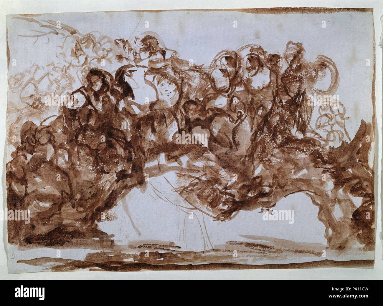 LOS DISPARATES O LOS PROVERBIOS (1815-1823) - DIBUJO PREPARATORIO PARA ...